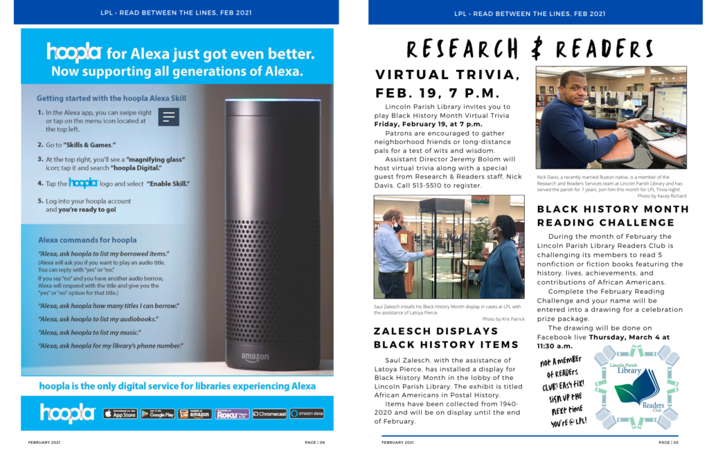Newsletters - Lincoln Parish Library