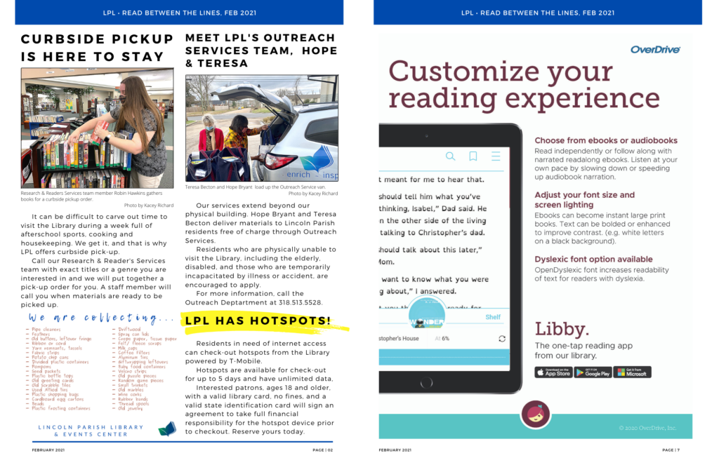 Newsletters - Lincoln Parish Library