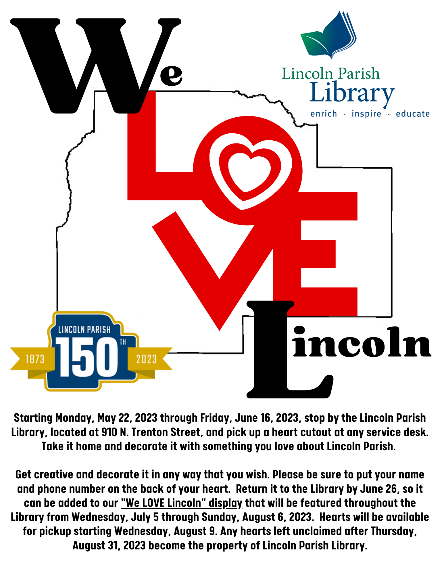 We Love Lincoln Art Project - Lincoln Parish Library