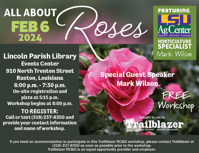 Trailblazer Tuesday: All About Roses - Lincoln Parish Library
