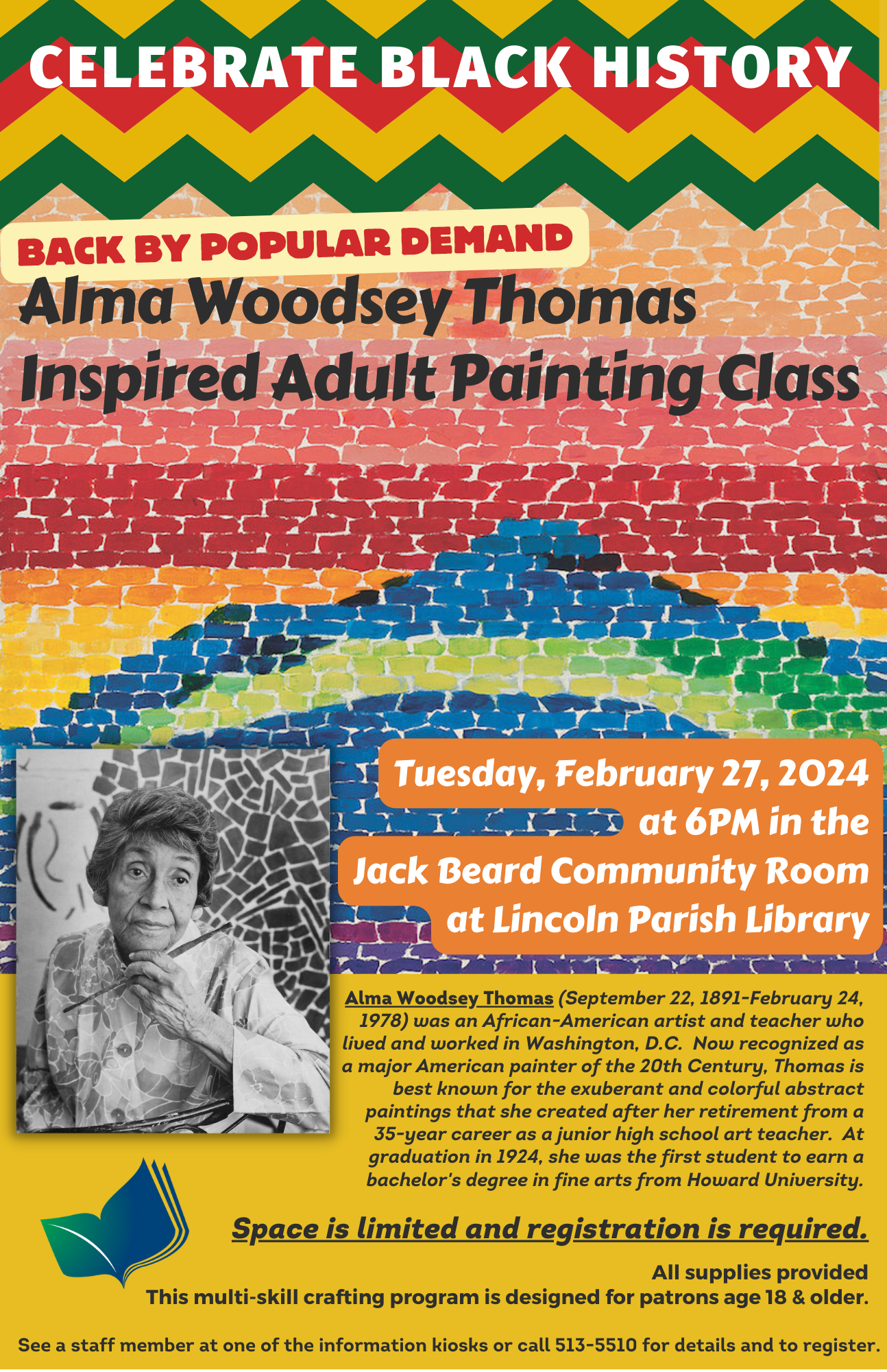 Adult Painting Class - Lincoln Parish Library