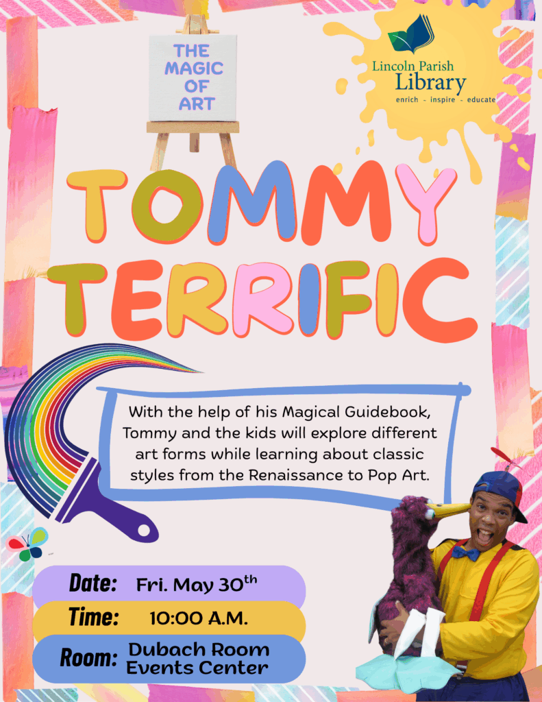 Tommy Terrific: The Magic of Art - Lincoln Parish Library
